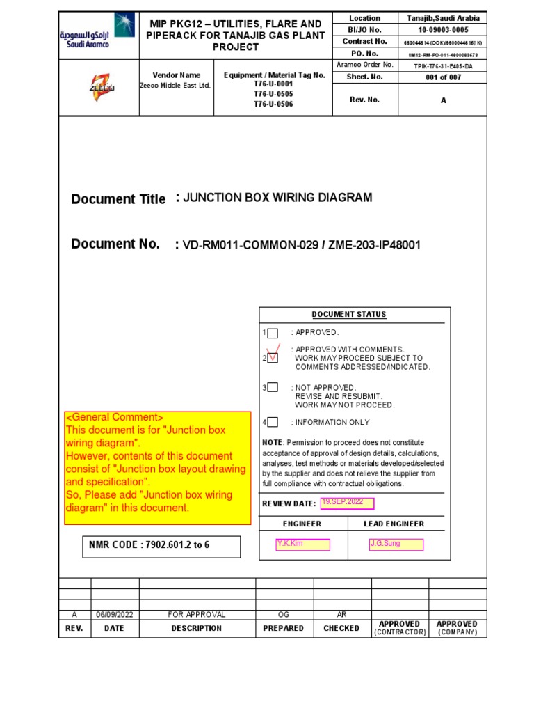 Junction Box Wiring Diagram Details | PDF