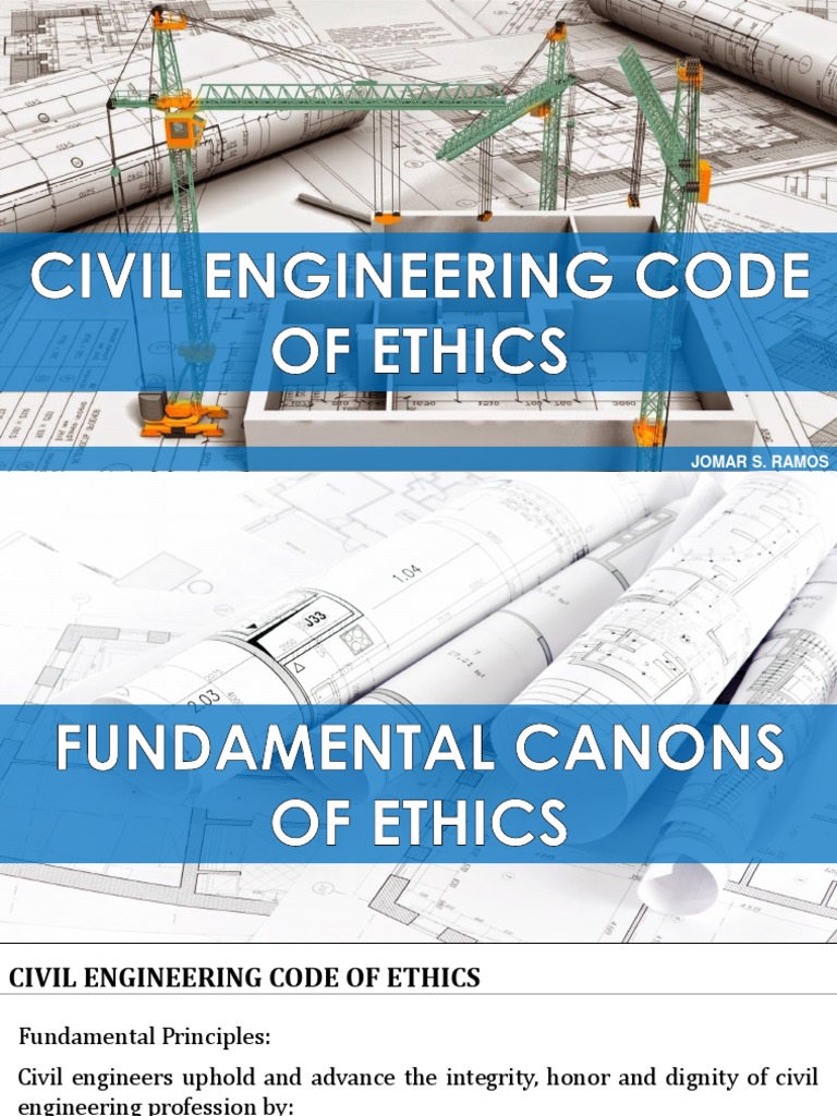 CE195-2 - Civil Engineering Code of Ethics - Part 1 - JSR | PDF ...