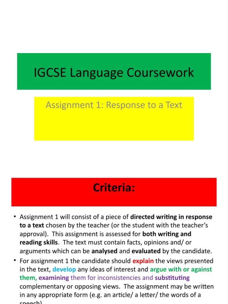 IGCSE Coursework Practise - Thunberg Assignment 1 | PDF | Human Communication | Linguistics