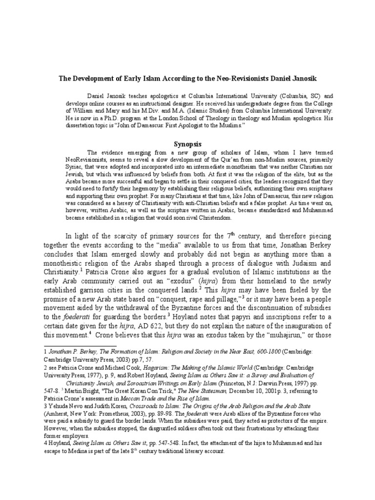 Early - Formation of - Islam-Rev - Justified | PDF