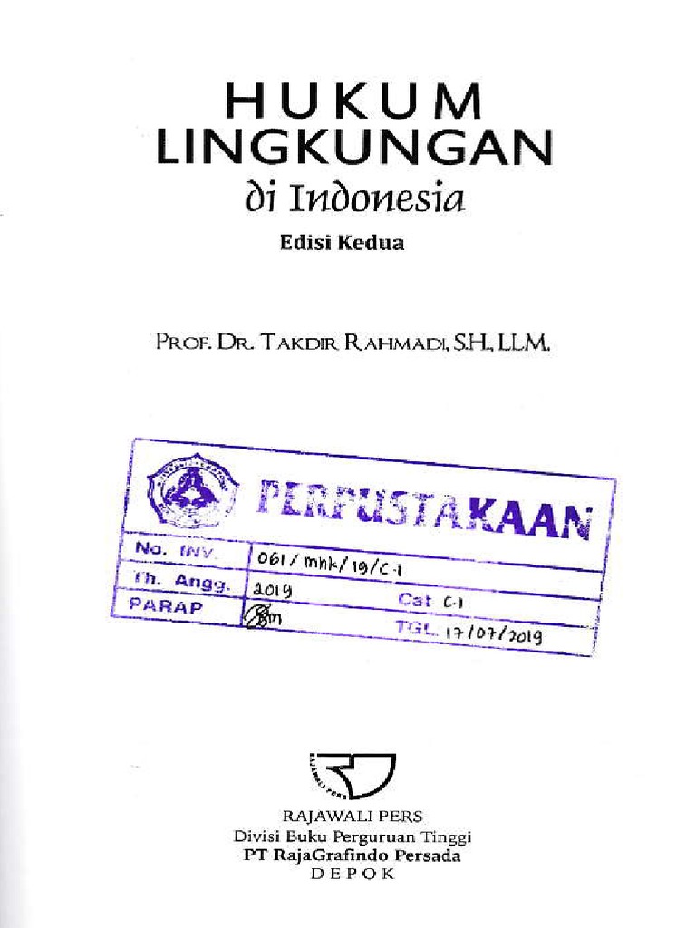 Hukum Lingkungan Di Indonesia Ed.2 | PDF Hukum Lingkungan Di Indonesia Ed.2 | PDF