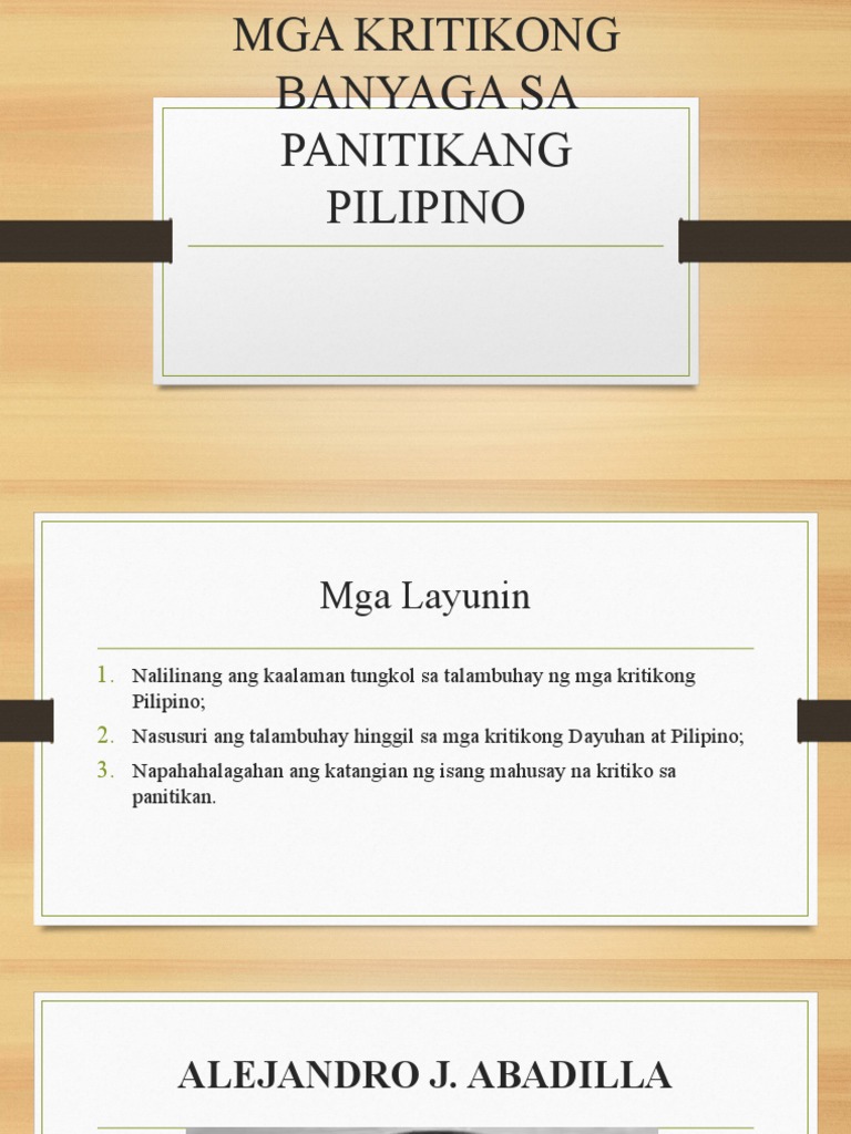 Mga Kritikong Banyaga Sa Panitikang Pilipino | PDF