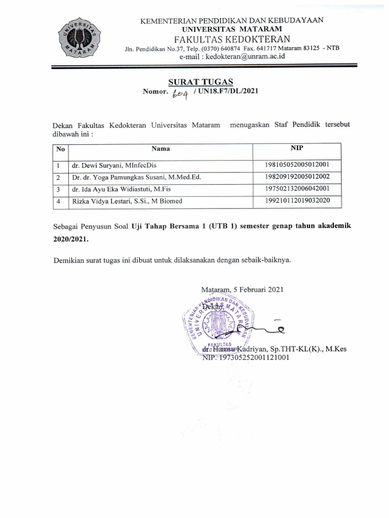 604 ST Penyusun So, Al UTB 1 | PDF