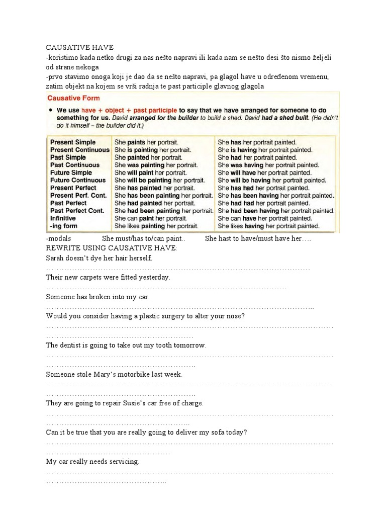 Causative Have | PDF