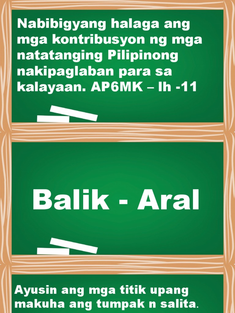 Mga Natatanging Pilipino Na Nakipaglaban para Sa Kalayaan | PDF