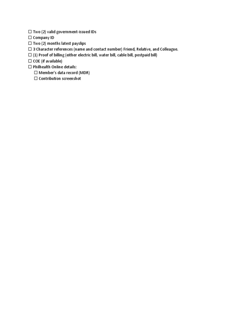 Requirements | PDF