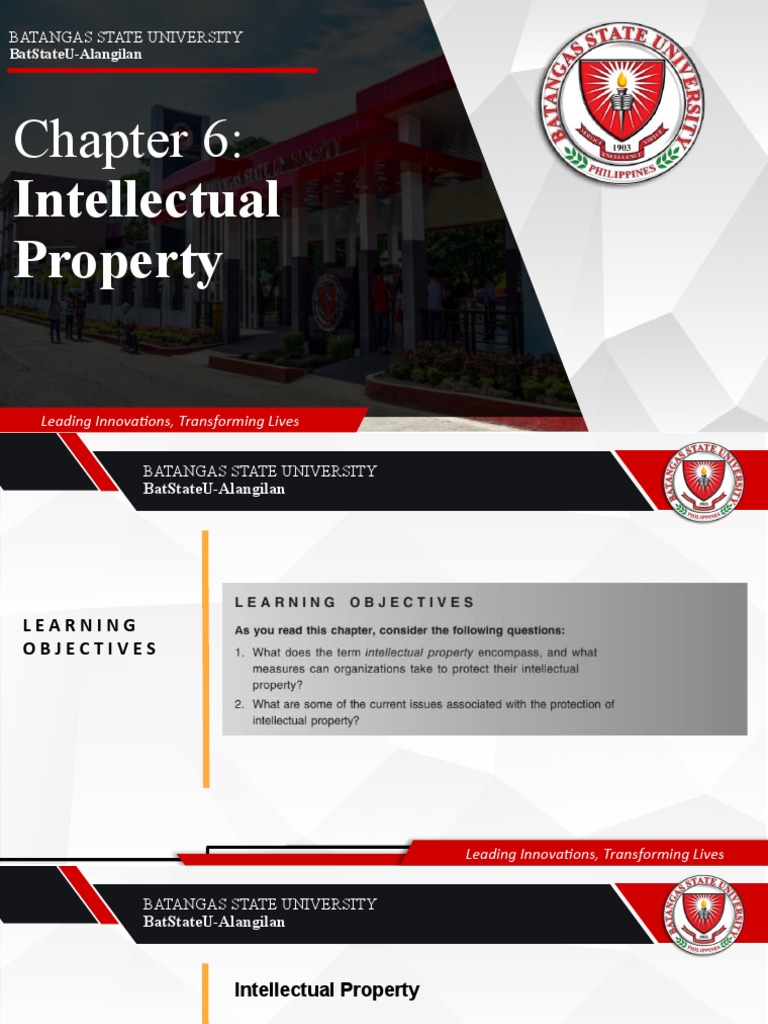 Chapter 6 Intellectual Property | PDF
