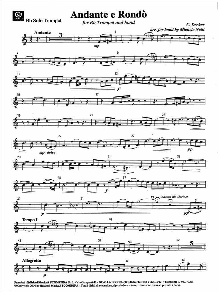 Decker Andante e Rondò | PDF