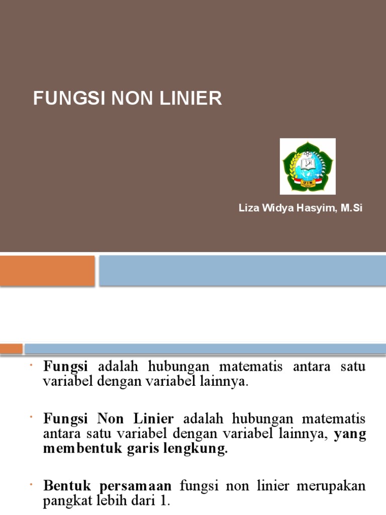 Fungsi Non Linier | PDF