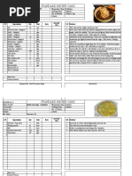 Food Tasting Form | PDF | Cooking, Food & Wine