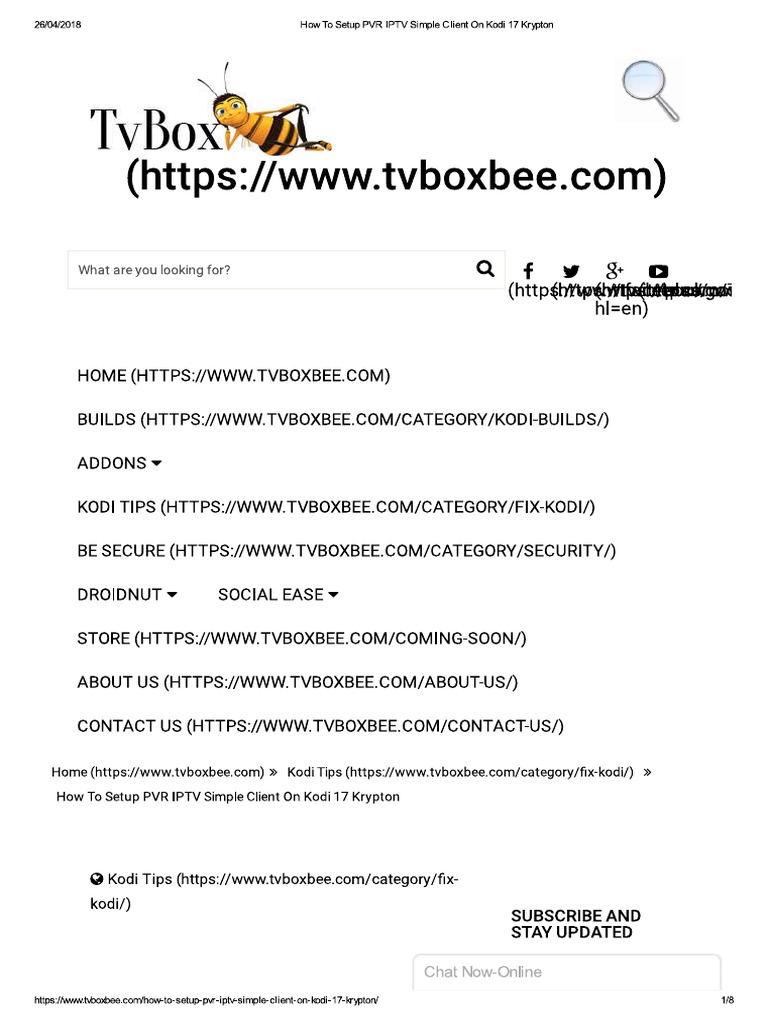 How To Setup PVR IPTV Simple Client On Kodi 17 Krypton | PDF