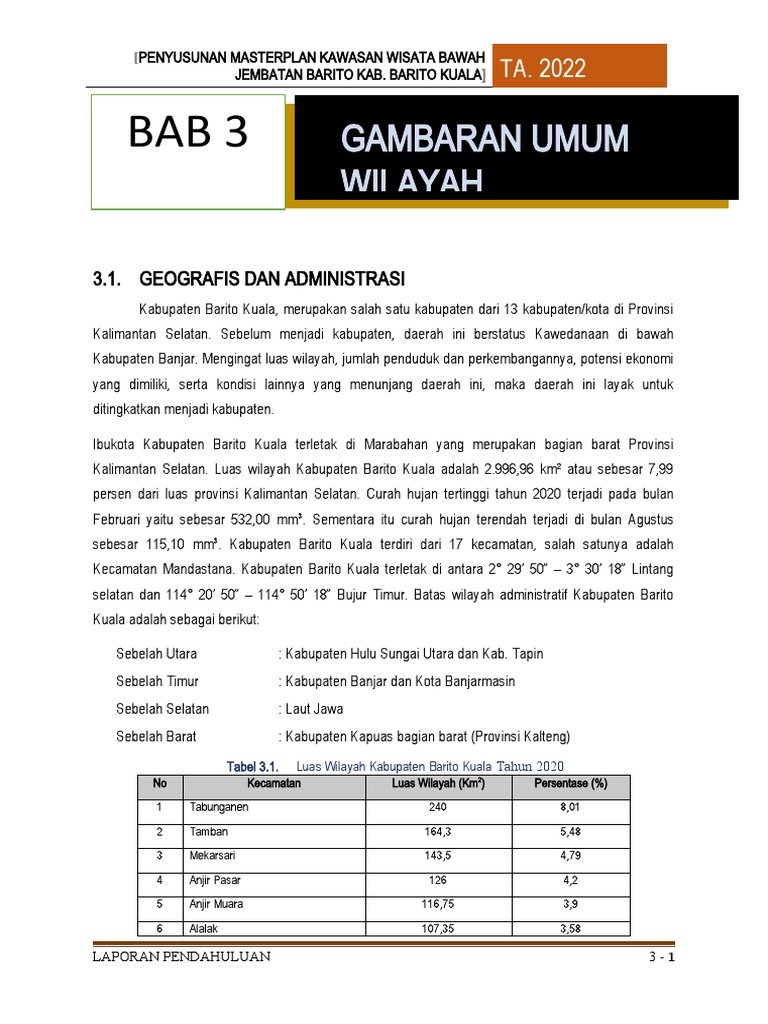 BAB 3 - Gambaran Umum Wilayah | PDF