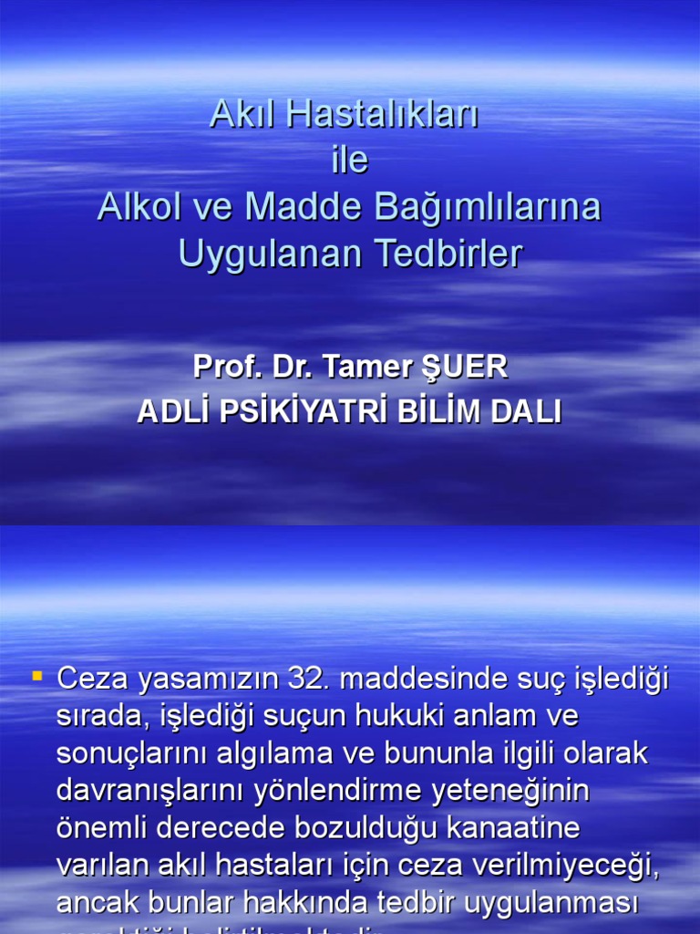 Akıl Hastalıkları - Slayt-Ders 3 | PDF