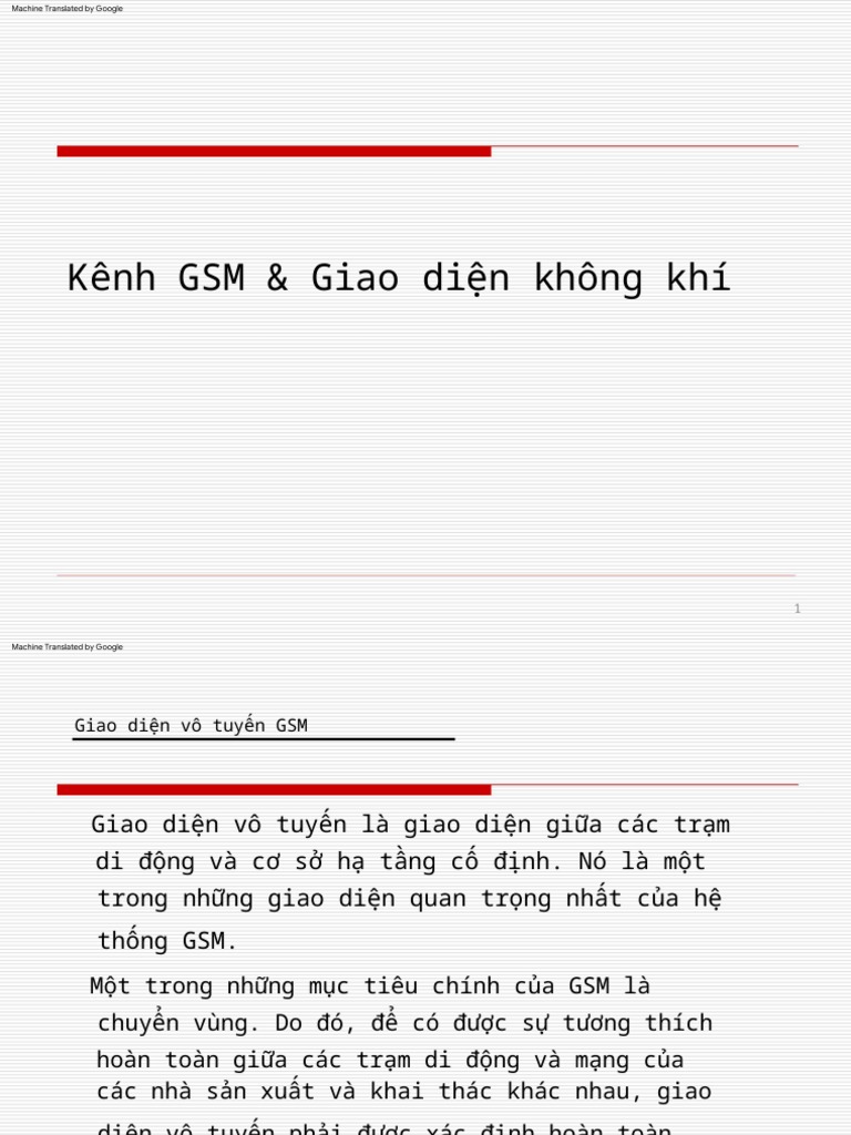 GSM Channels Air Interface | PDF