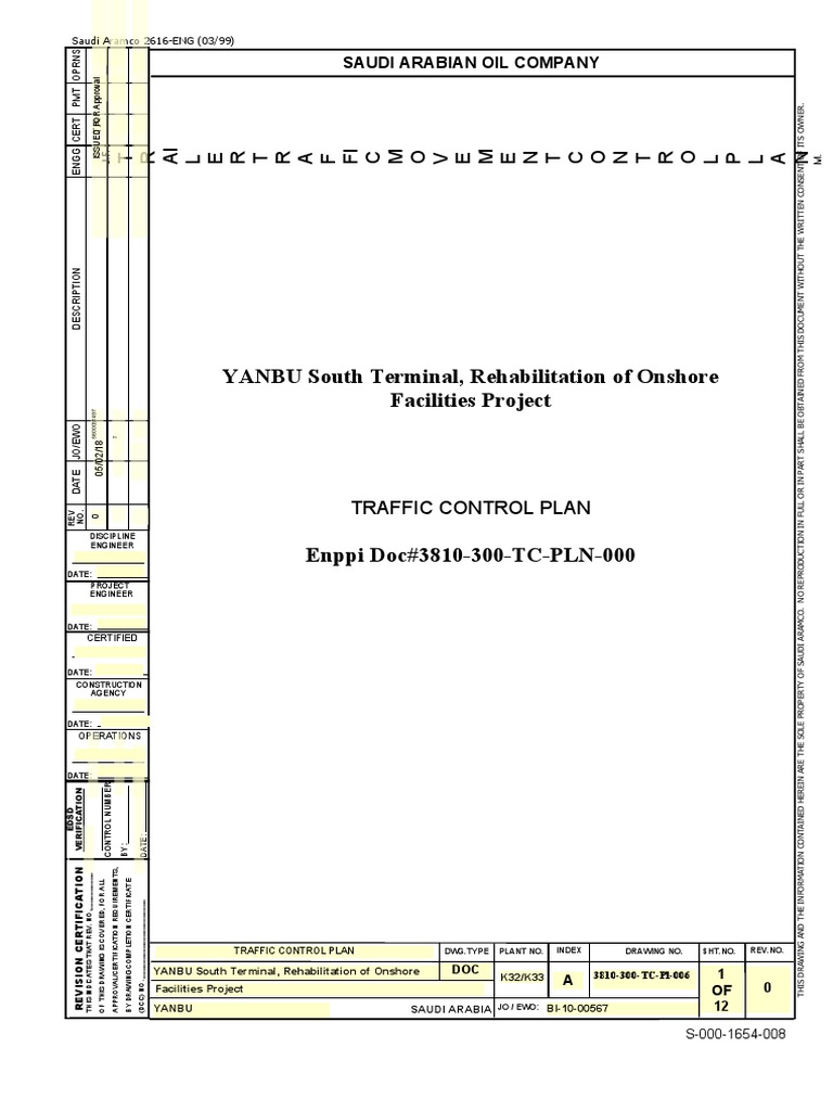 Traffic Control Plan Rev.1 by Joseph | PDF