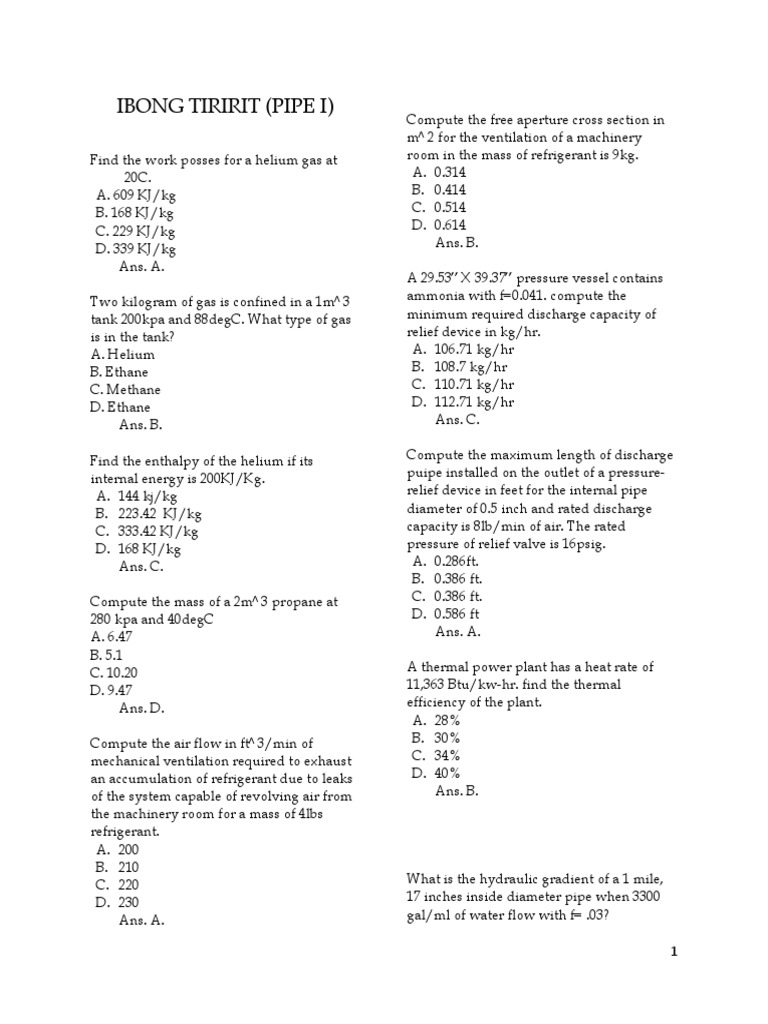 Ibong Tiririt (Pipe 1) | PDF
