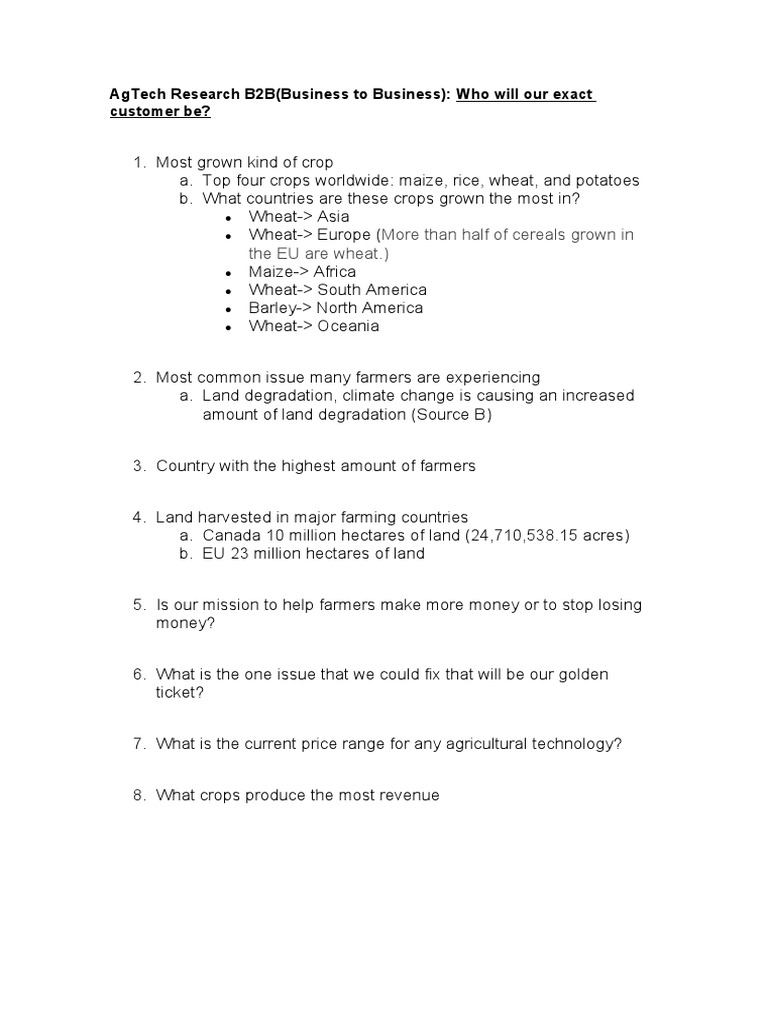 Agtech Research B2b Pdf