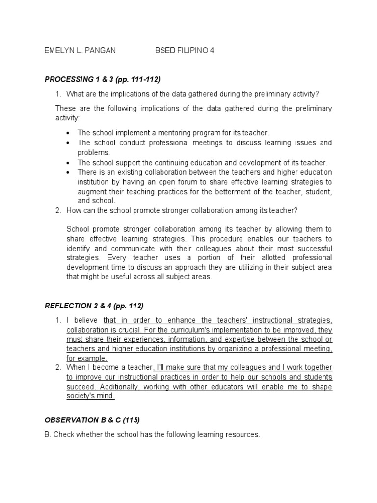 El1 Task5 | PDF | Teachers | Educational Technology