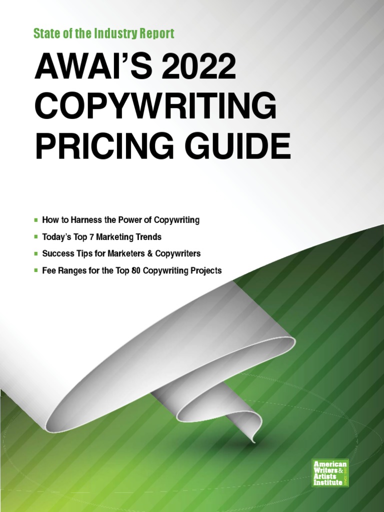 AWAI Copywriting Pricing Guide | PDF | Marketing | United States Postal ...