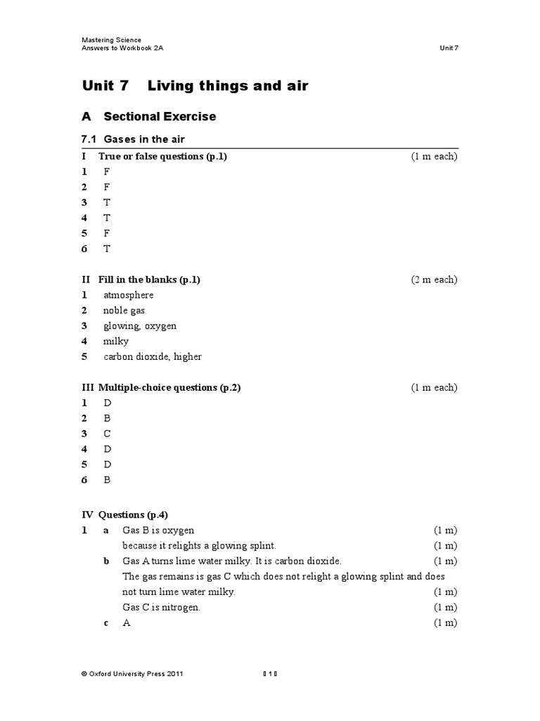 252717506 Oxford Mastering Science 2A Chapter 7 Answer | PDF ...