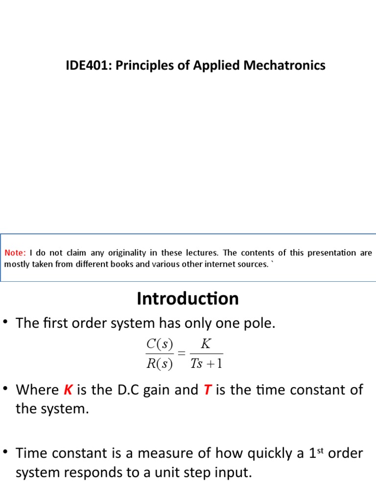 Mathematical Modeling of Electrical System | PDF | Laplace Transform ...