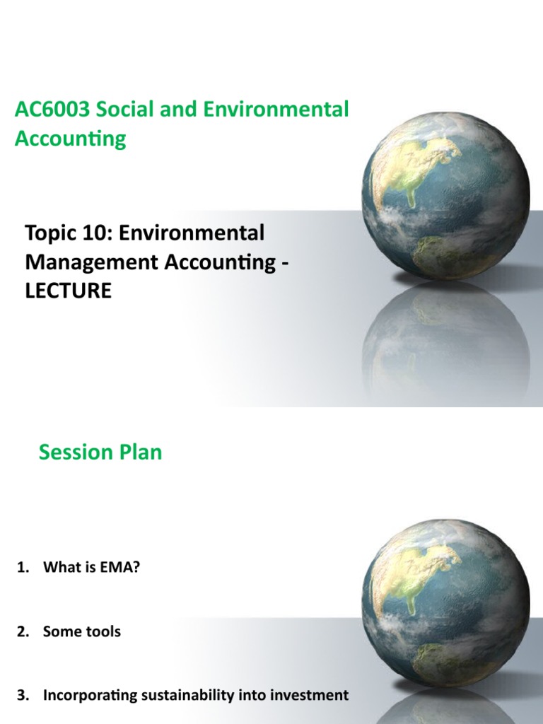 Week 8 - Environmental Management Accounting Slides LECTURE | PDF ...