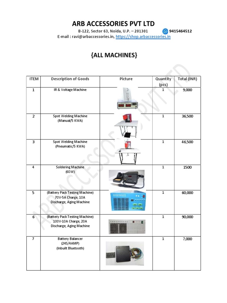 ARB Accessories Product List | PDF | Battery Charger | Electrical Connector