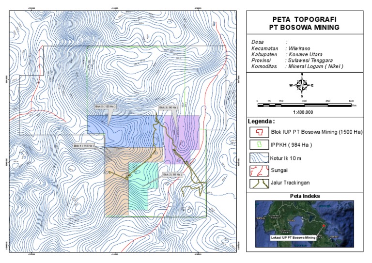 Peta Trackingan PT BOSOWA MINING | PDF