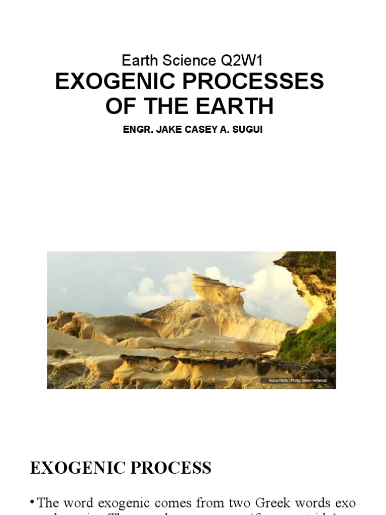 Earth-Science-exogenic Processes | PDF | Weathering | Erosion