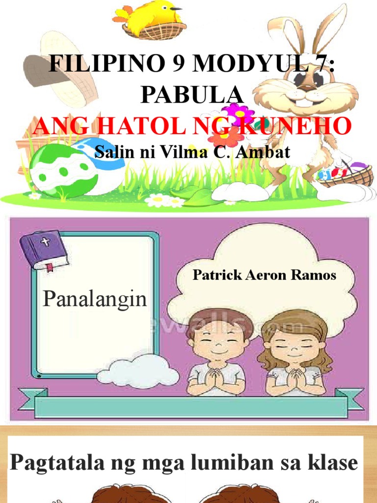 Hatol NG Kuneho. | PDF