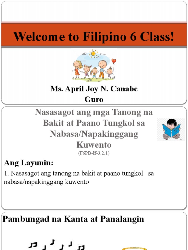Filipino 6 Lesson 2 | PDF