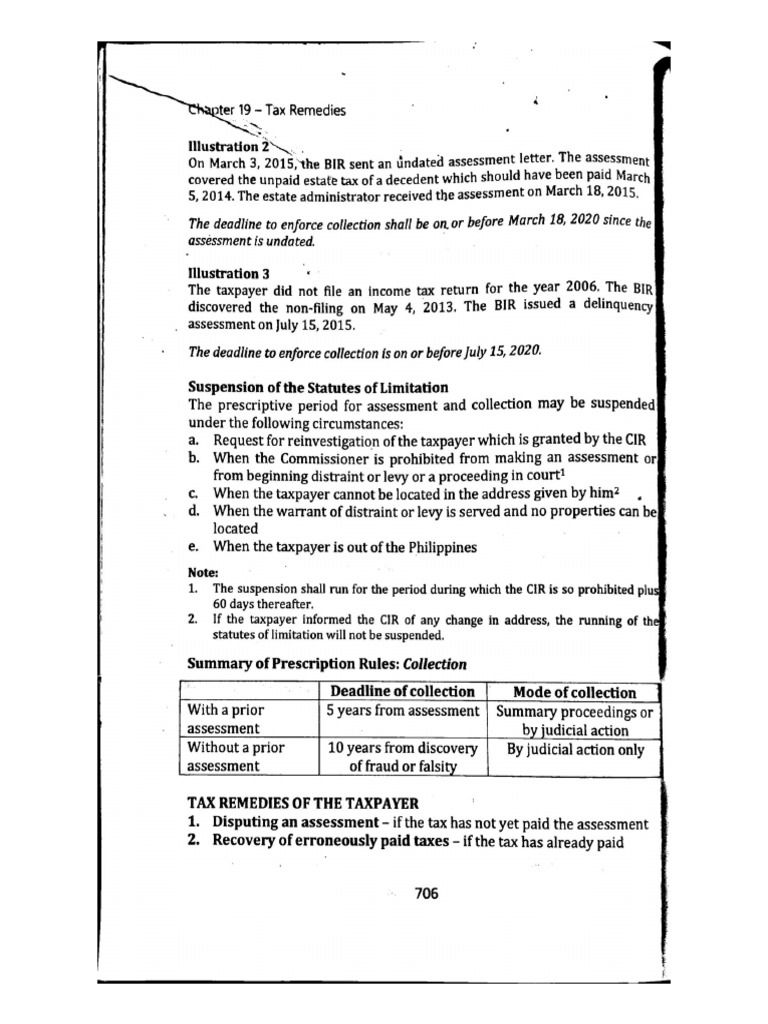 Chapter 19 Tax Remedies | PDF
