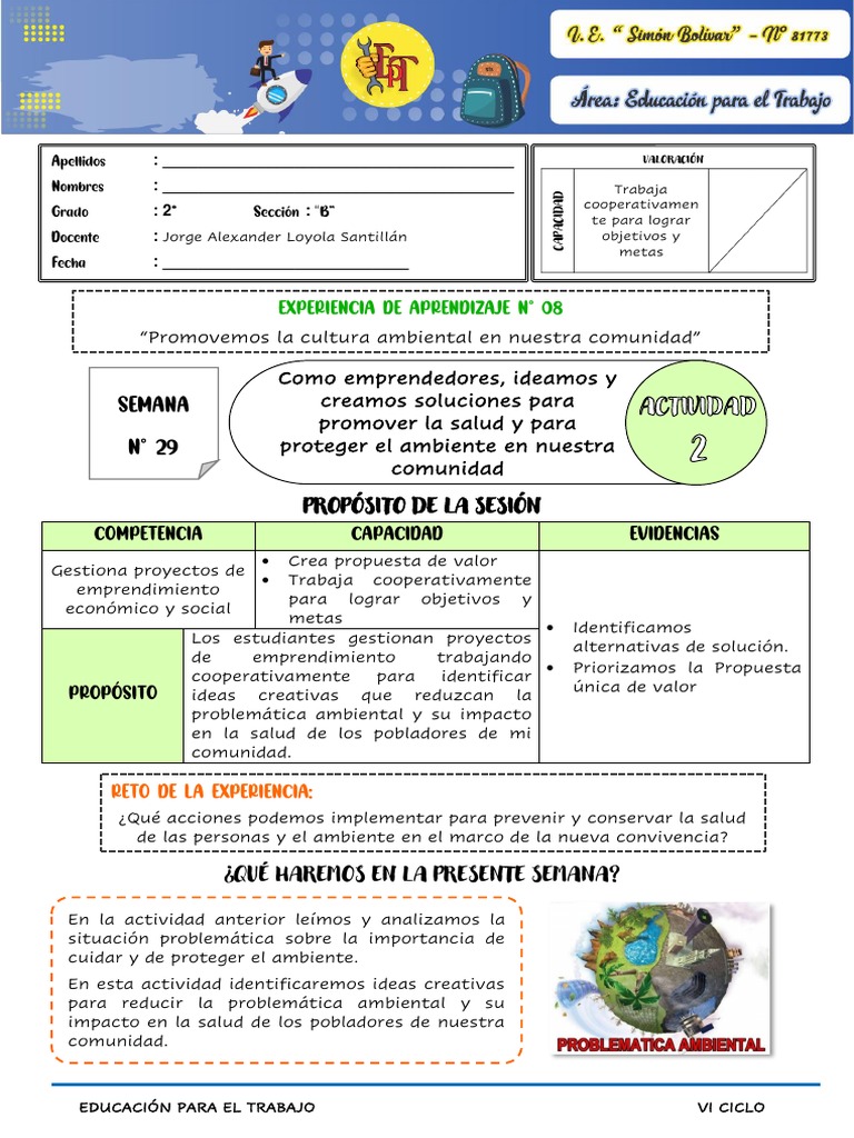 Eda 08 - Actividad 2 - Semana 2 - 2B | PDF | Iniciativa empresarial