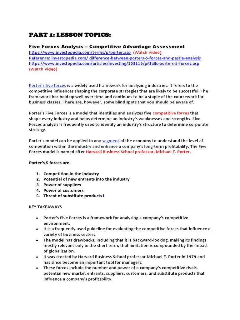 Porters 5 Mckinseys 7s | PDF | Strategic Management | Swot Analysis