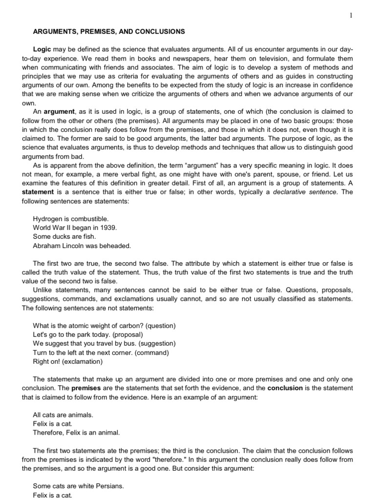 Arguments | Validity | Argument