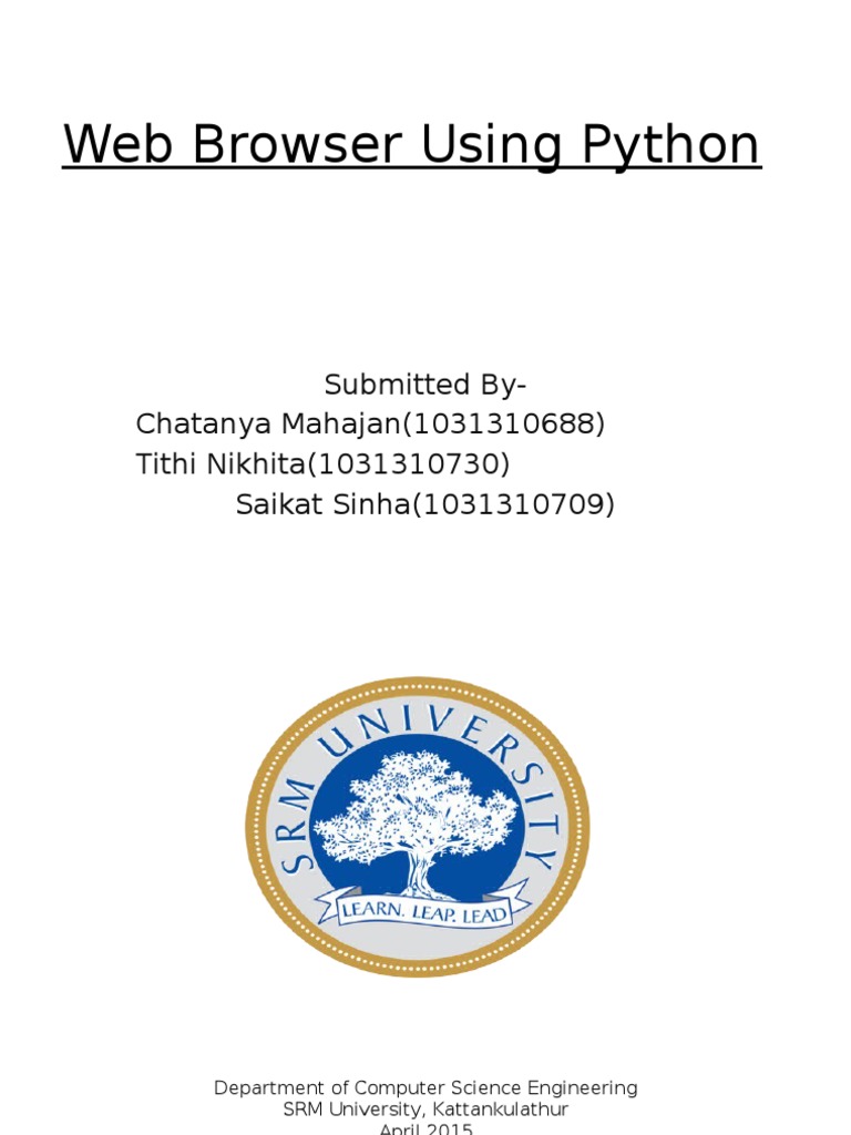 Web Browser Using Python | PDF | World Wide Web | Internet & Web Web Browser Using Python | PDF | World Wide Web | Internet & Web