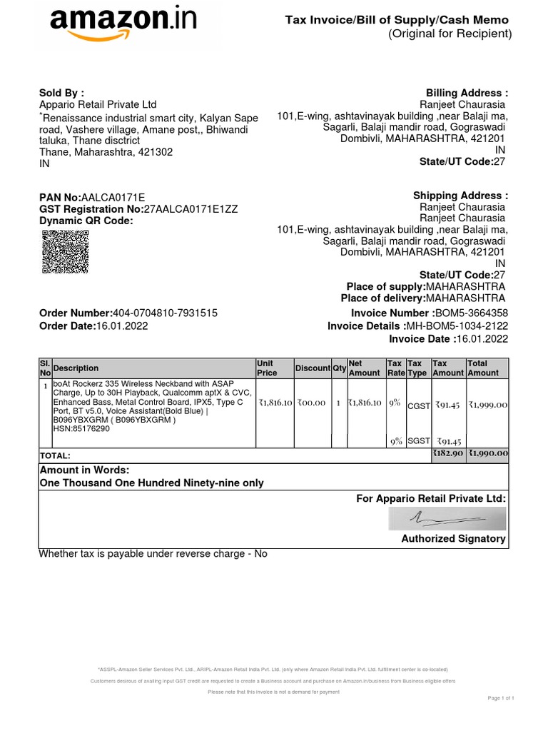 Invoice 2 | PDF | Invoice | Payments