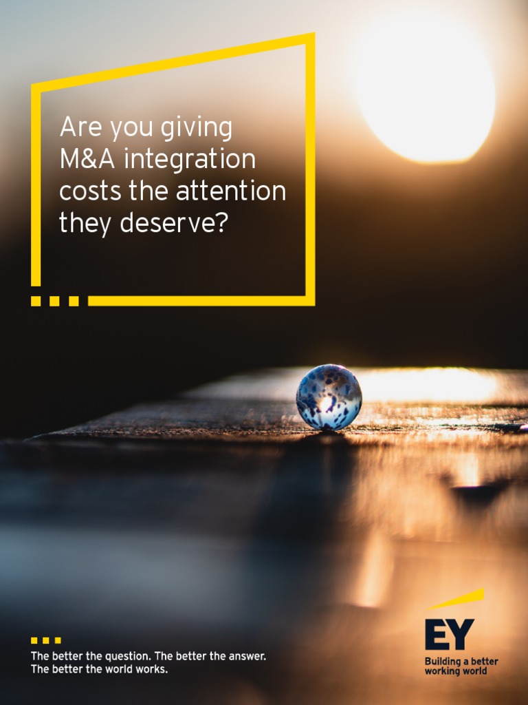 Ey Mergers and Acquisitions Integration Costs Report | PDF