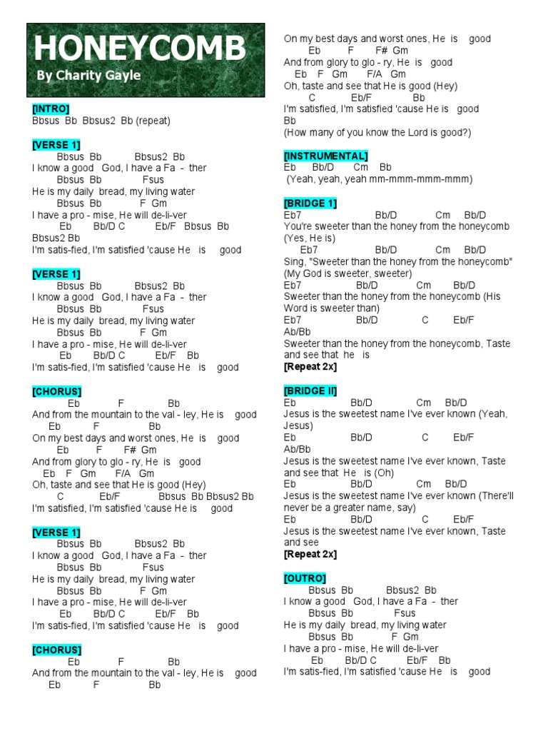 Honeycomb by Charity Gayle | PDF