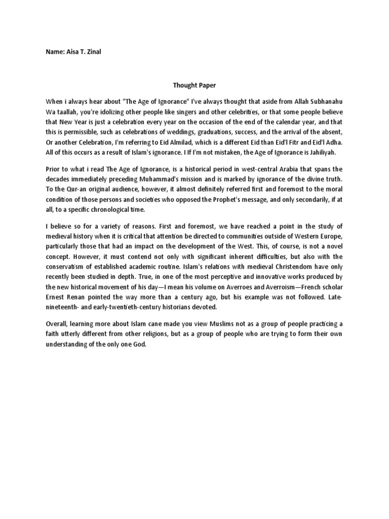 Thought-Paper Zinal | PDF
