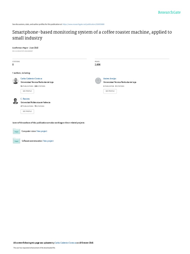 SetcometCISTI 2018vfinal | PDF | Adquisición de datos | Software de la aplicacion