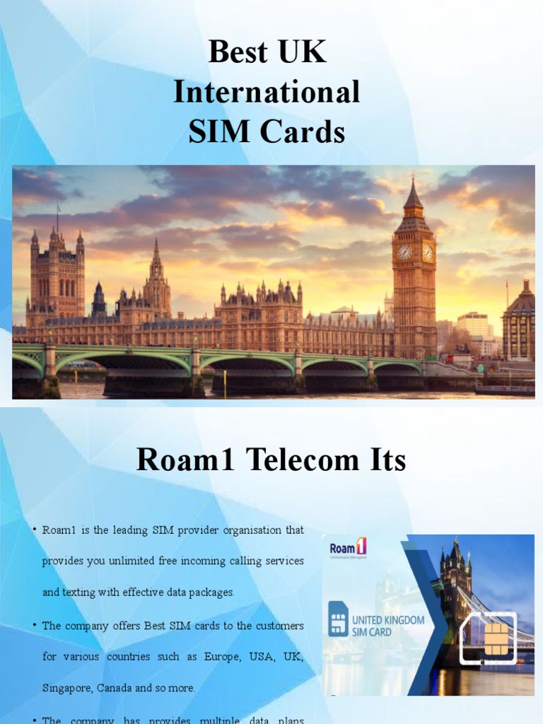 UK International SIM Cards | PDF | Mobile Technology | Mobile ...