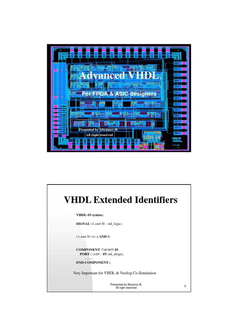 AVHDL | PDF | Control Flow | Data Type