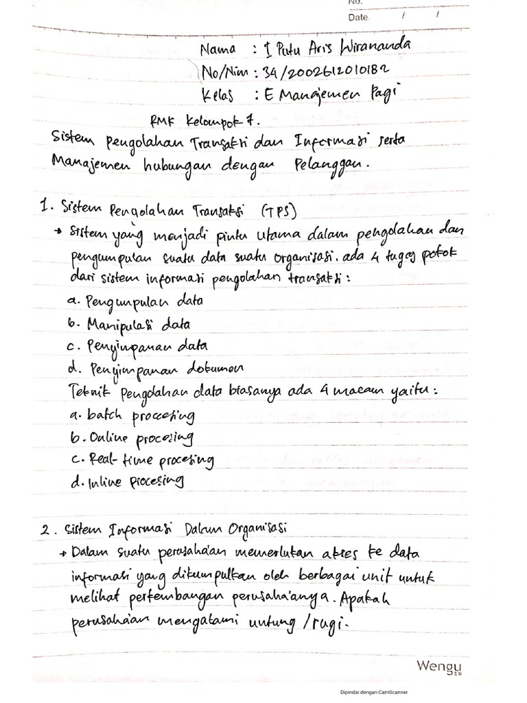 34 - I Putu Aris Wirananda - RMK klp7 | PDF