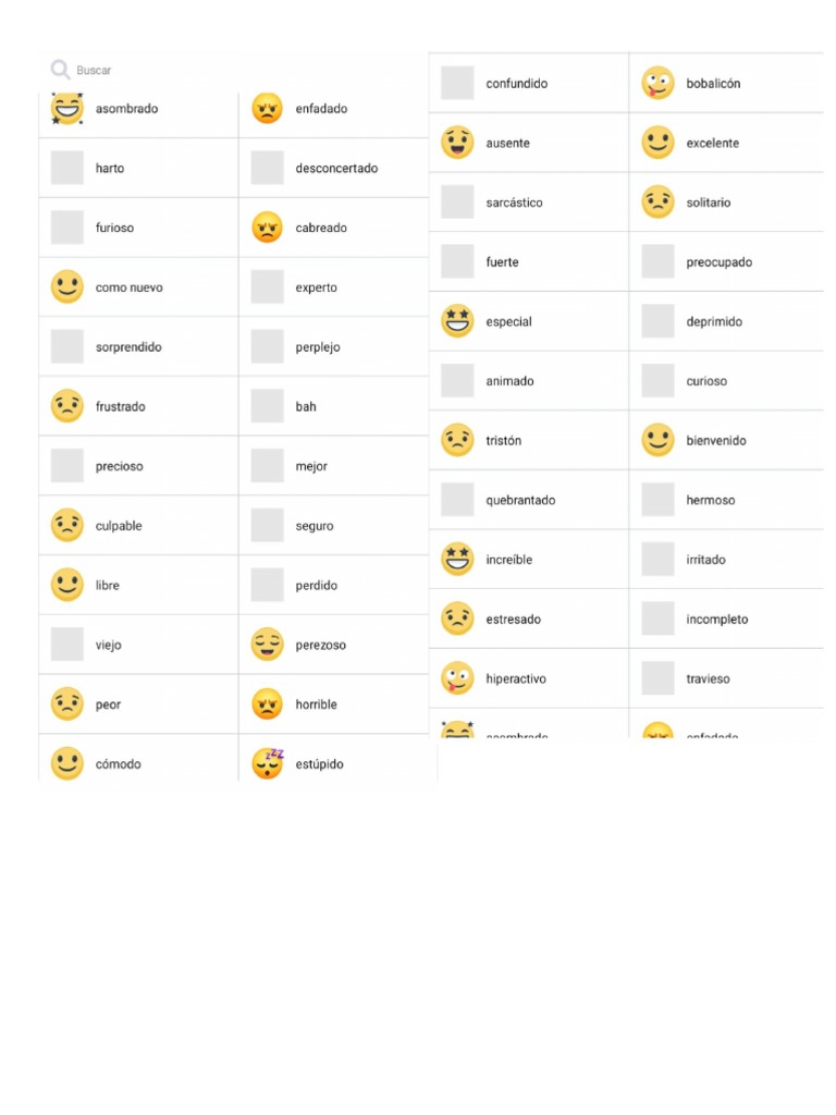 Emoticons para Entrevista | PDF