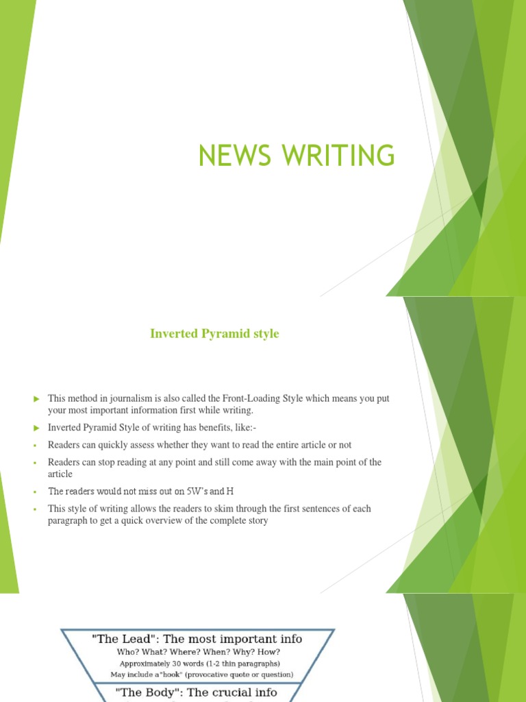 News Writing Essentials and Techniques | PDF | News | Question