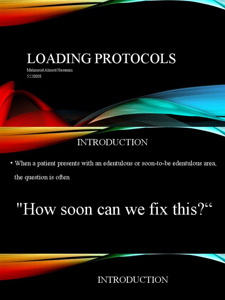 Dental Implant Loading Protocols | PDF | Dental Implant | Medical ... Dental Implant Loading Protocols | PDF | Dental Implant | Medical ...
