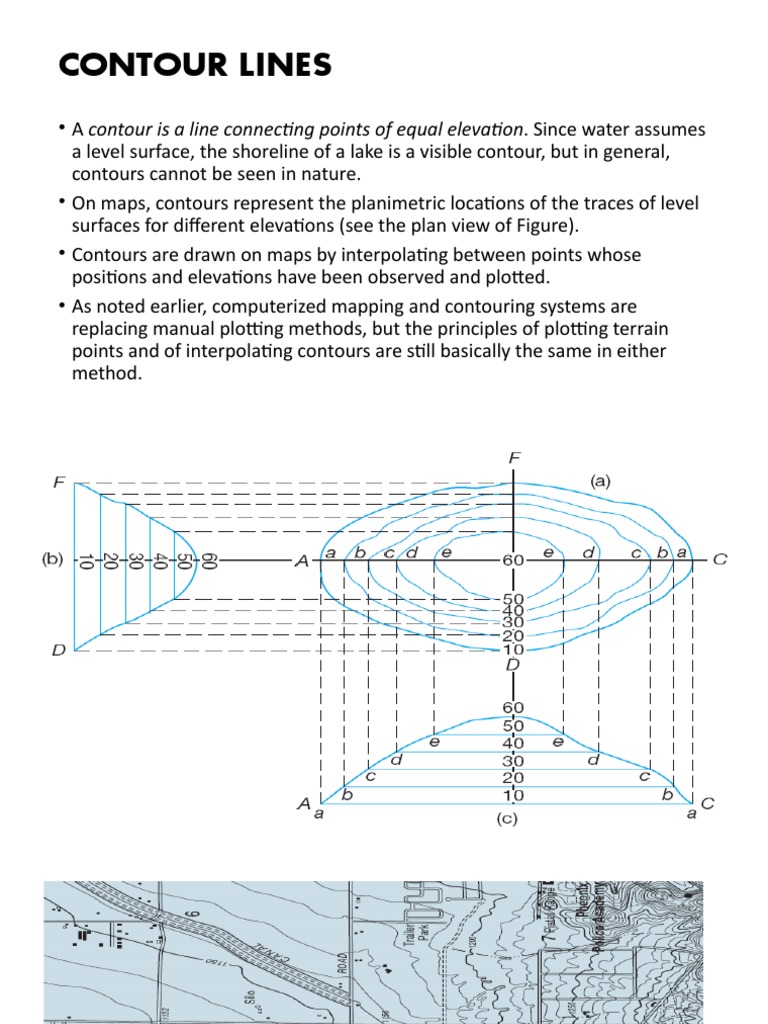 contours | PDF | Contour Line | Surveying