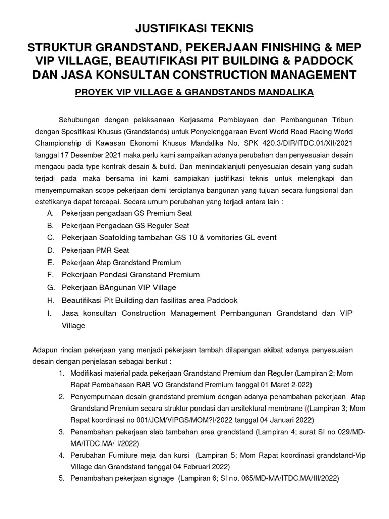 Justek Struktur GS Dan Arsitek MEP VIP Village - r5 | PDF