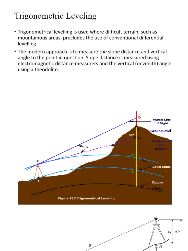 Trigonometric Leveling | PDF | Physical Quantities | Metrology
